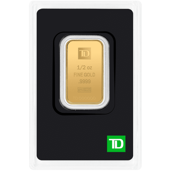1 Ounce TD Gold Bar .9999 - Pure Gold Traders