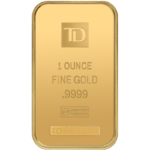 1 Ounce TD Gold Bar .9999 - Pure Gold Traders