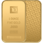 1 Ounce TD Gold Bar .9999 - Pure Gold Traders